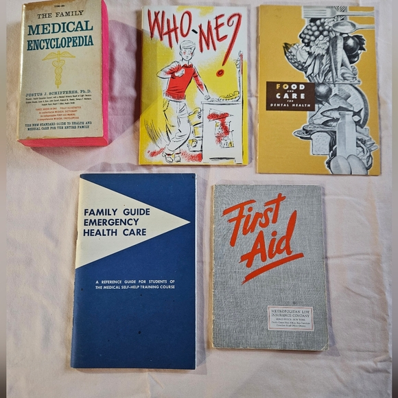 Other | Lot Of 5 194s 50s And 70s First Aid Health Medical Pamphlets ...